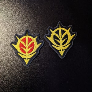 Gundam Zeon Logos Sew on Embroidered Patch - Etsy