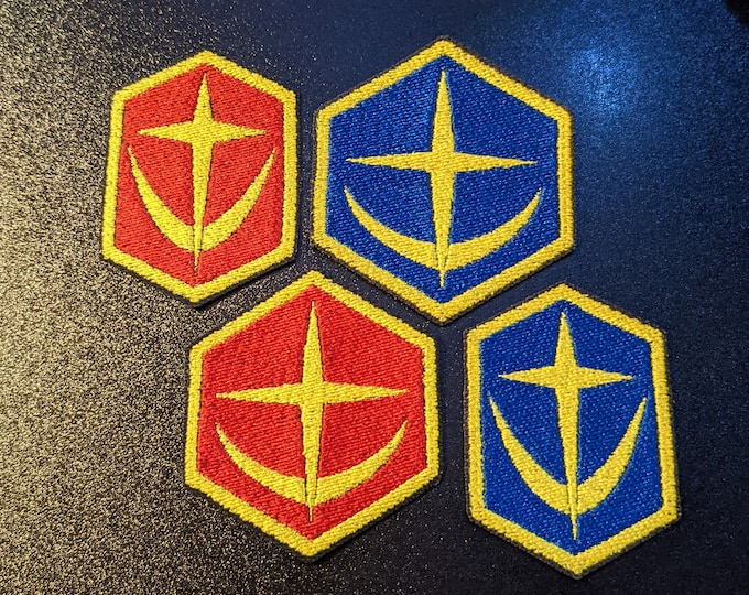 Gundam EFSF Earth Federation Space Force Logo Embroidered Sew on Patch ...