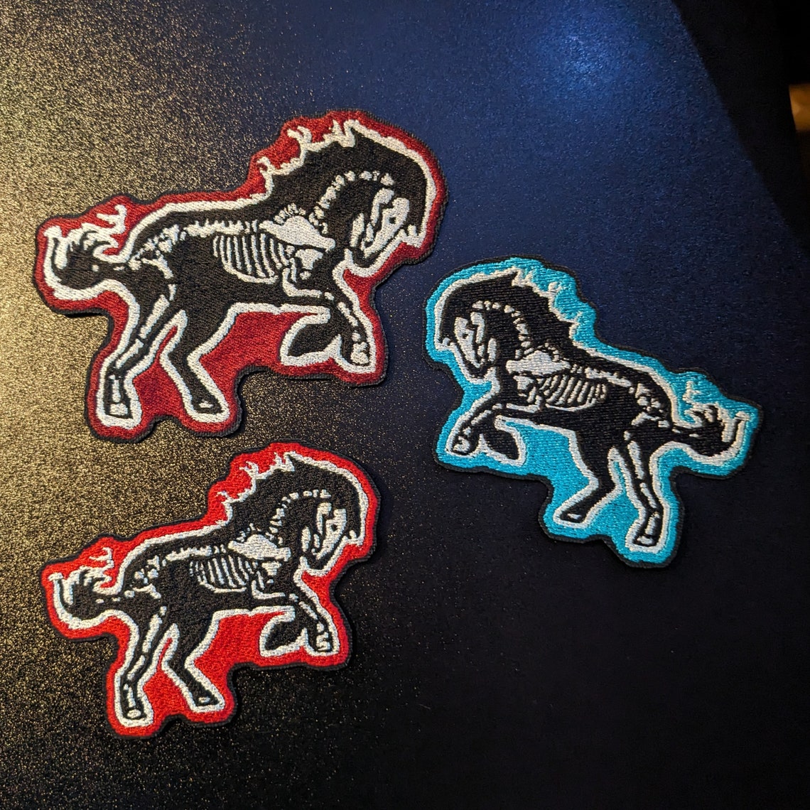Cyberpunk 2077 Aldecaldos Skeleton Horse Sew on Embroidered Patch - Etsy