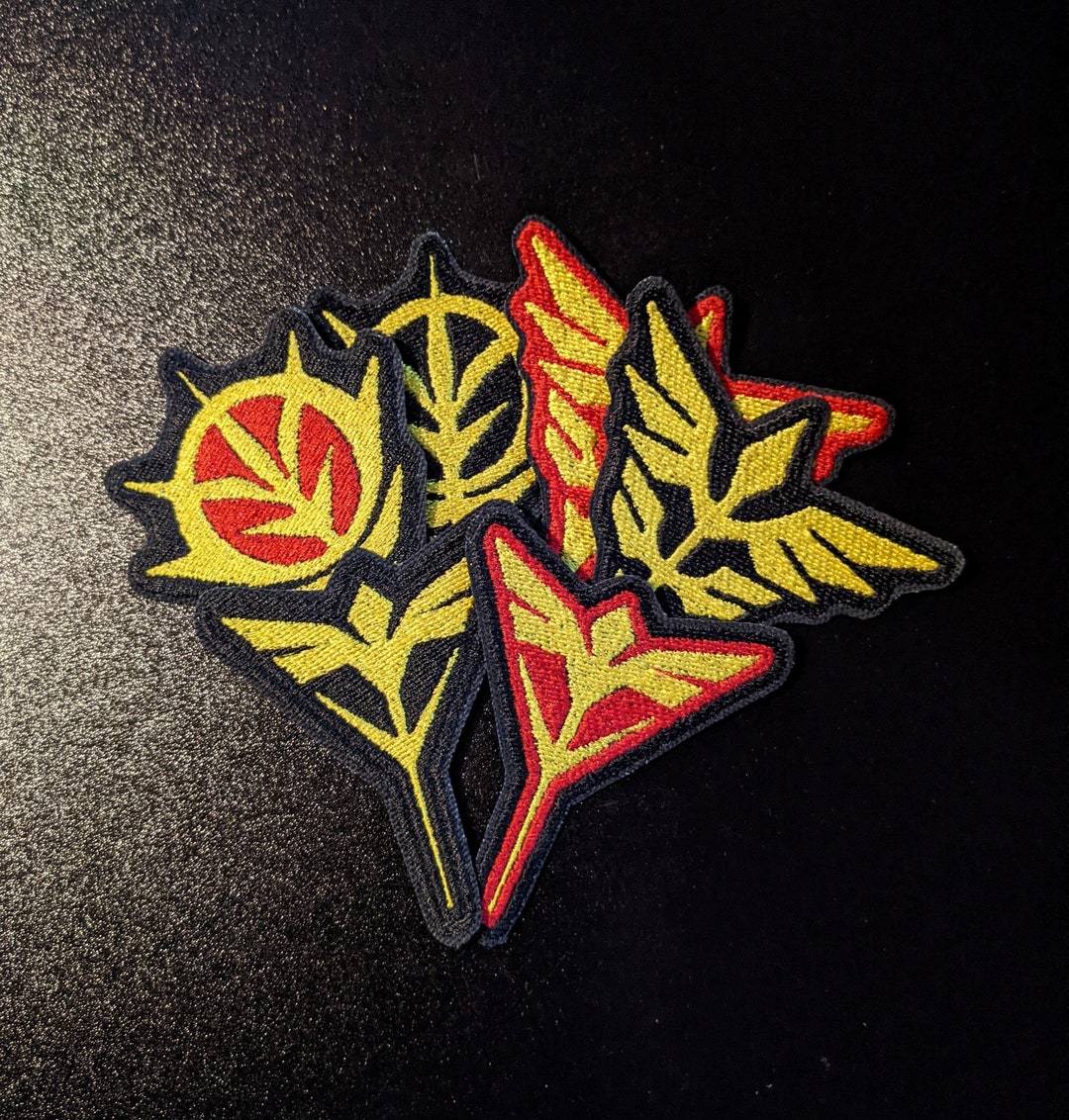 Gundam Zeon Logos Sew on Embroidered Patch - Etsy