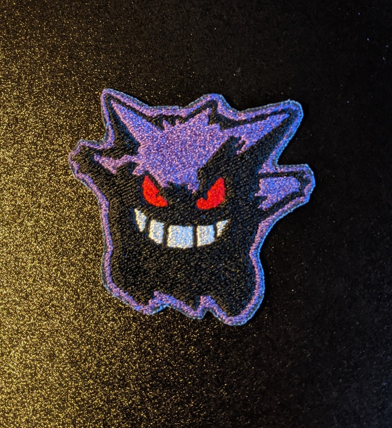 Gengar Pokemon Embroidered Sew on Patch - Etsy