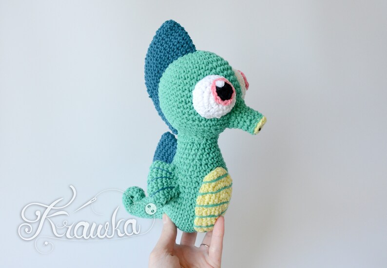 Crochet PATTERN No 2012 Seahorse Pattern by Krawka Sea Creature ...