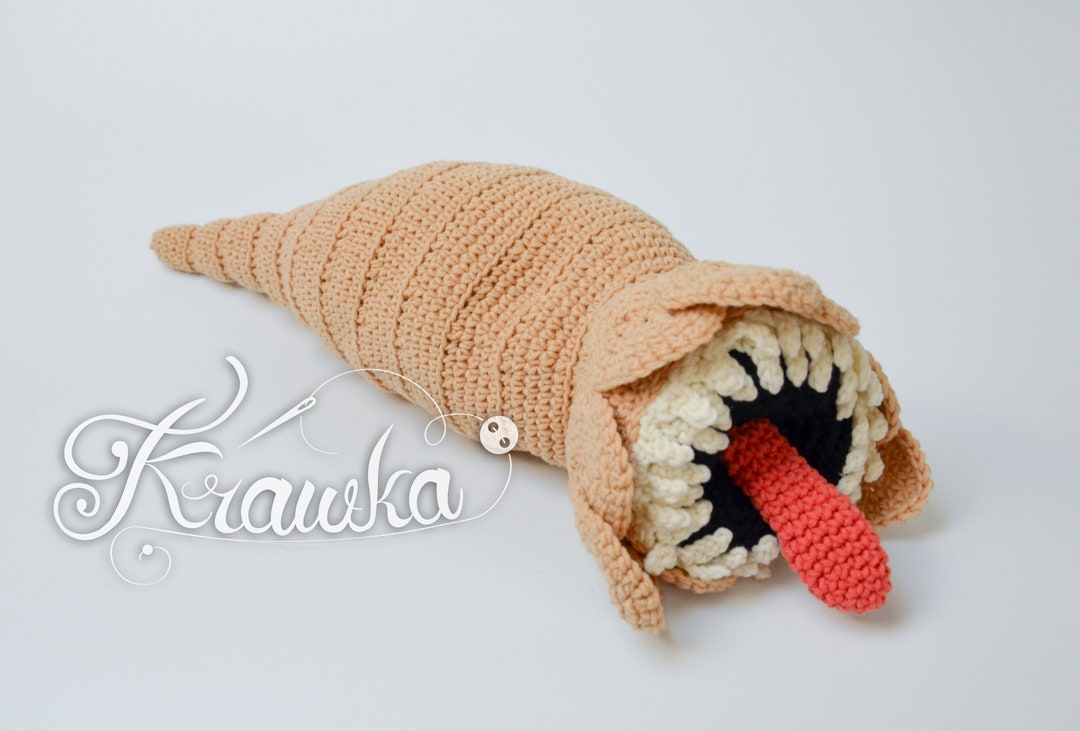 Crochet Pattern ENG (PDF) Sandworm Monster by Krawka | Fantasy Creature ...