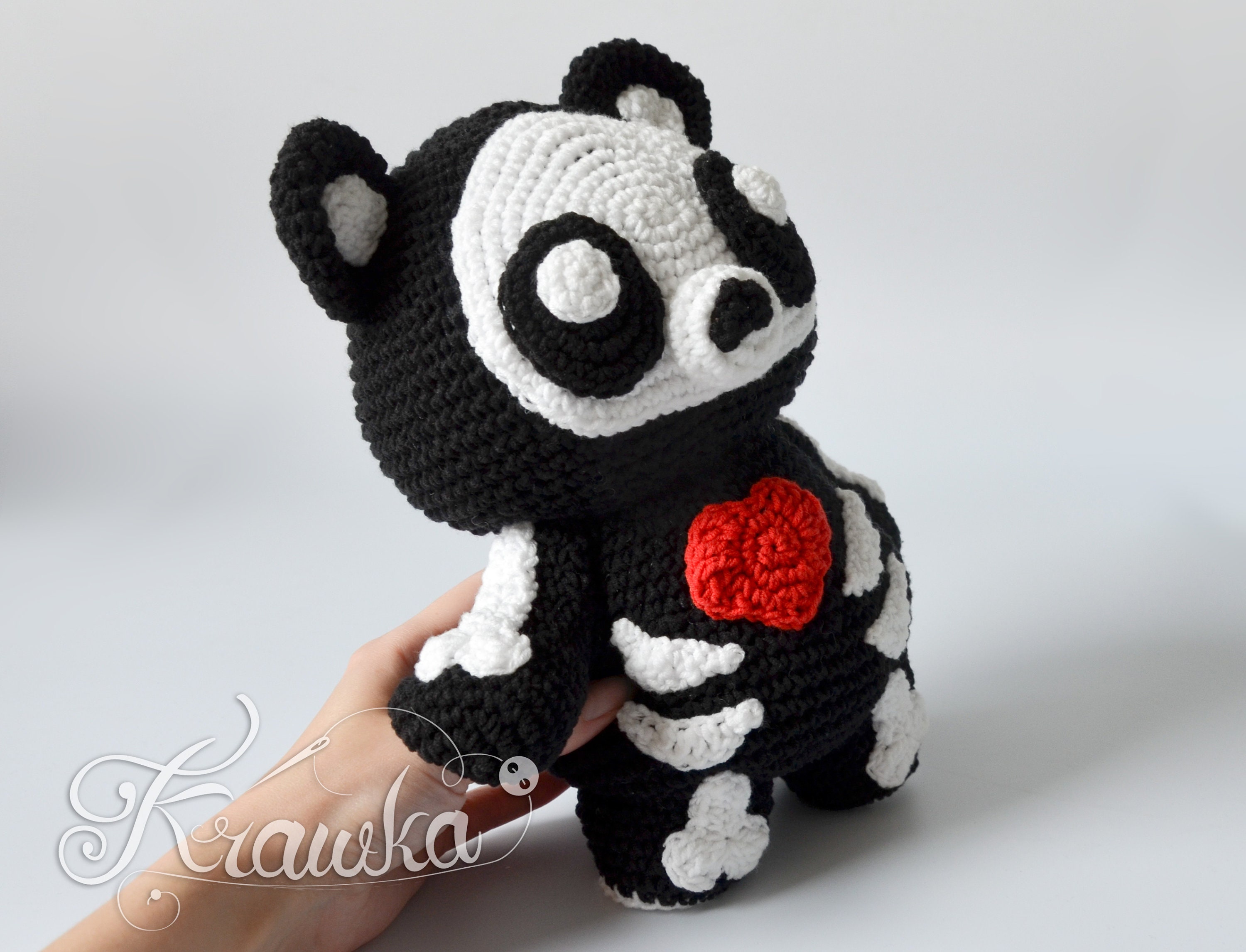 Crochet PATTERN No 1918 Skeleton Teddy Bear by Krawka - Etsy Canada