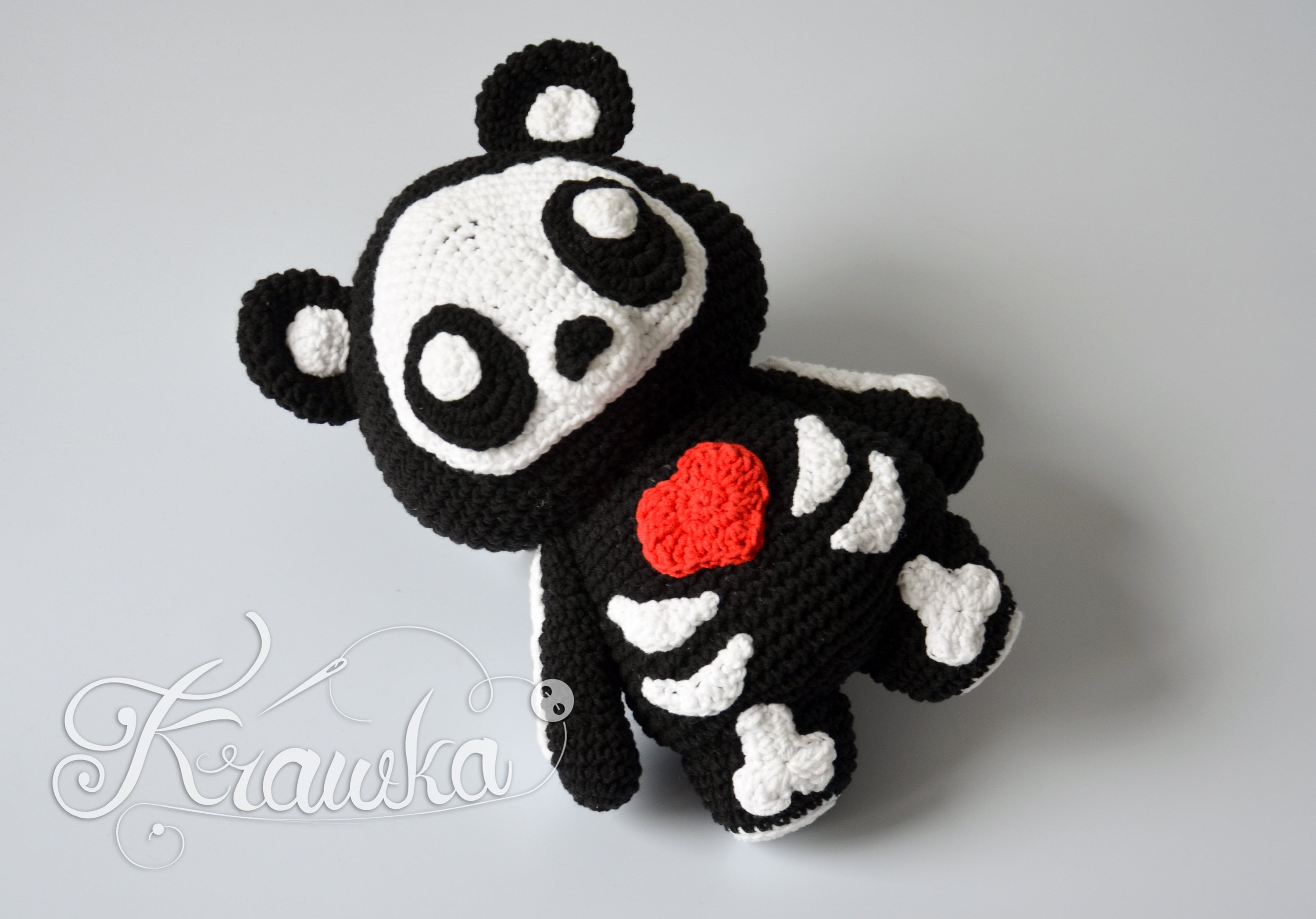 Crochet PATTERN No 1918 Skeleton Teddy Bear by Krawka - Etsy Canada