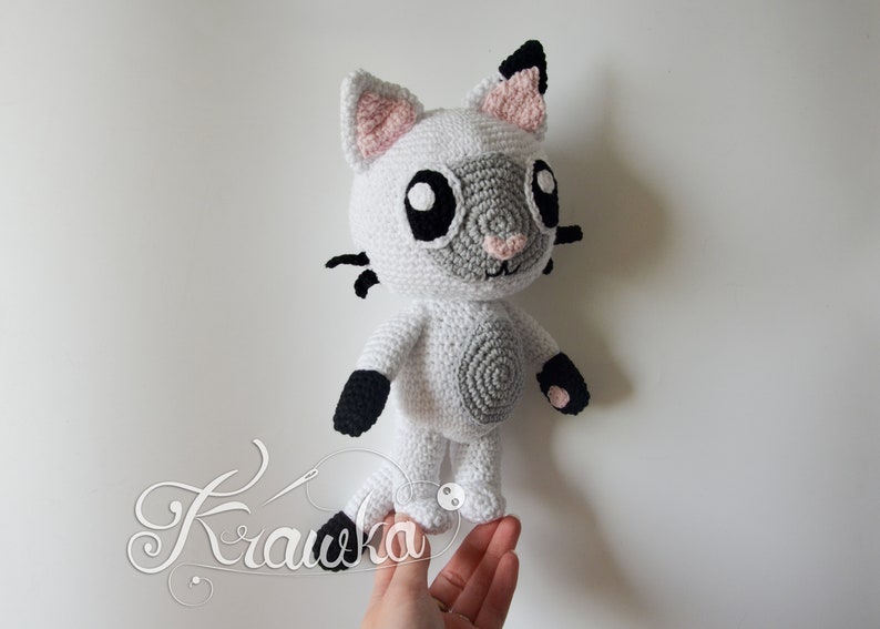 Crochet PATTERN No 2209 Panda Cat Crochet Pattern by Krawka - Etsy