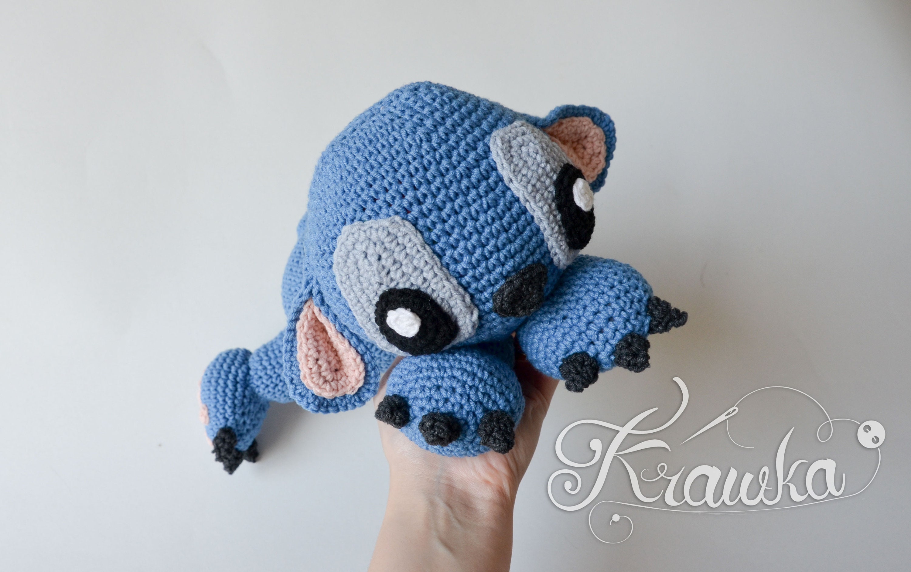 Crochet PATTERN No 1810 Blue Koala Alien Monster Pattern by | Etsy