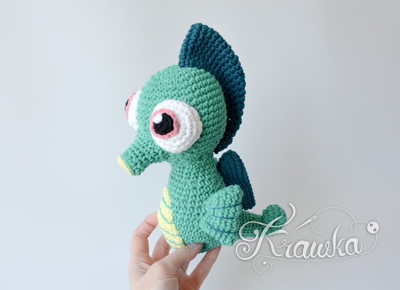 Crochet PATTERN No 2012 Seahorse Pattern by Krawka Sea Creature ...