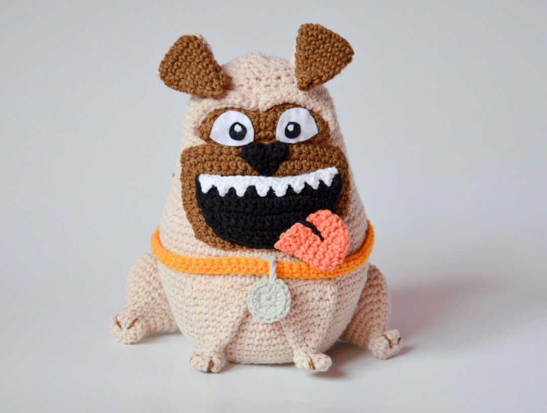 Crochet PATTERN No 1631- the PUG Pattern by Krawka, Dog, Crochet, Dopey ...