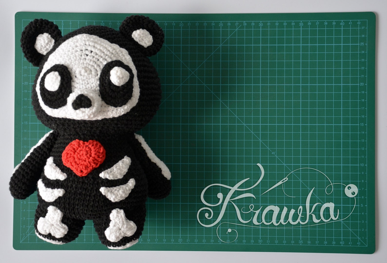 Crochet PATTERN No 1918 Skeleton Teddy Bear by Krawka, Monster, Zombies ...