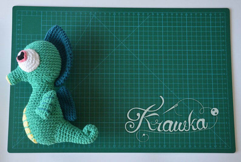 Crochet PATTERN No 2012 Seahorse Pattern by Krawka Sea Creature ...