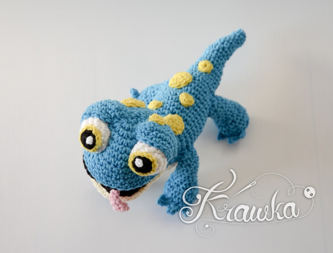 Crochet PATTERN No 2004 Salamander by Krawka - Etsy