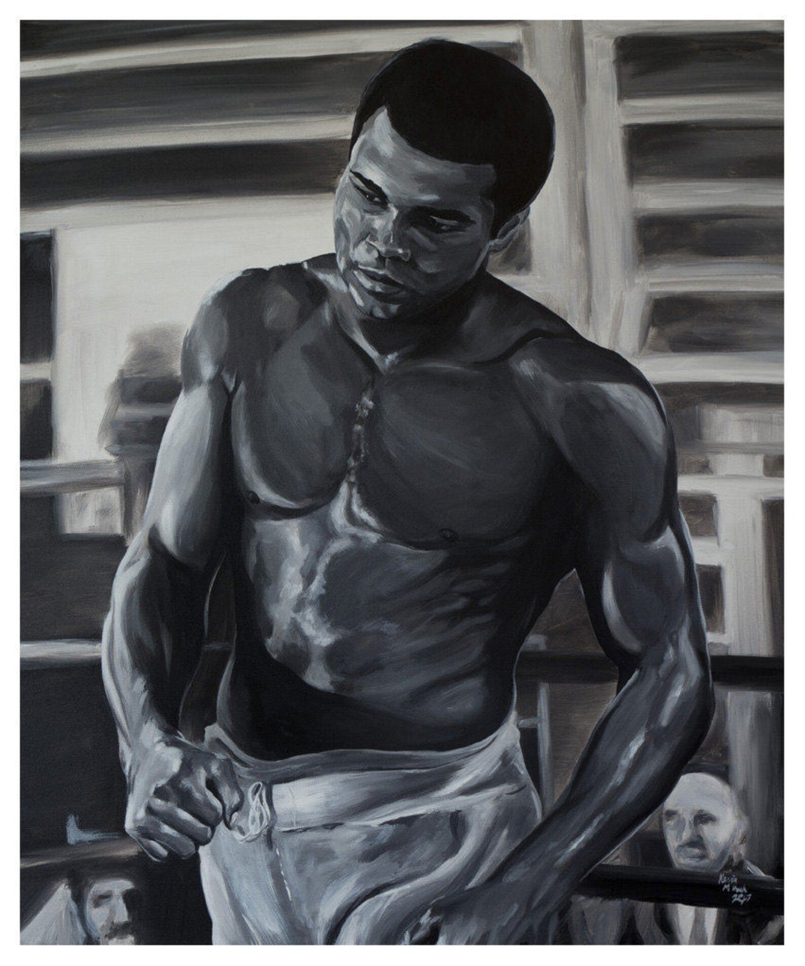 Muhammad Ali Painting - Giclée Fine Art Print - 16" X 20" - Boxing Art ...