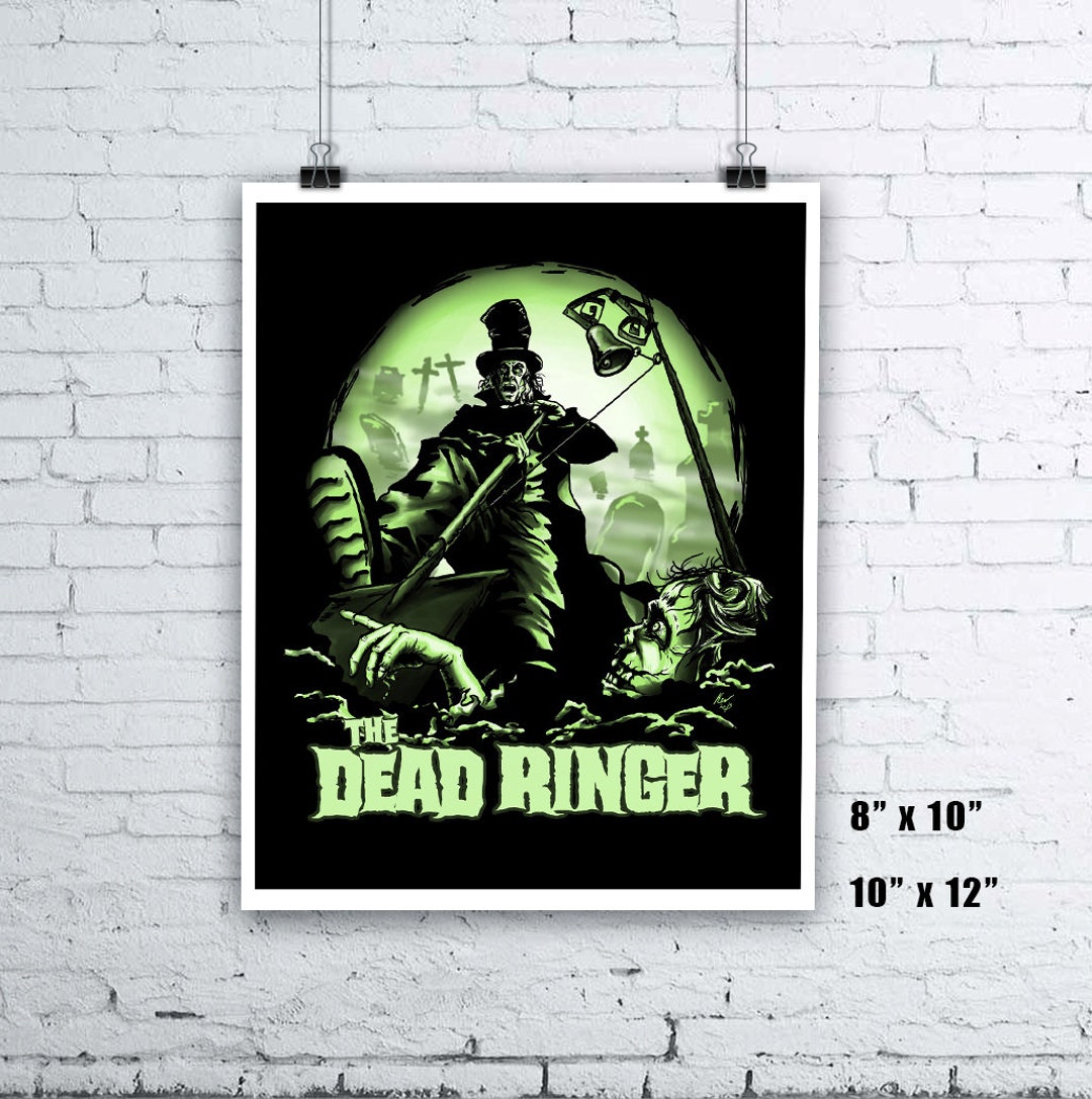 Dead Ringer Halloween Giclee Fine Art Print 8 X - Etsy