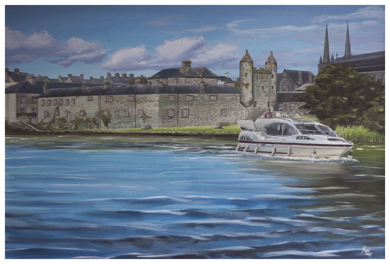 Enniskillen Castle in Co. Fermanagh - Irish Landscape Scenery Skyline ...