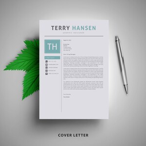 Professional Resume Template / CV Template With Cover Letter for MS ...