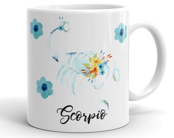 Scorpio cup | Etsy
