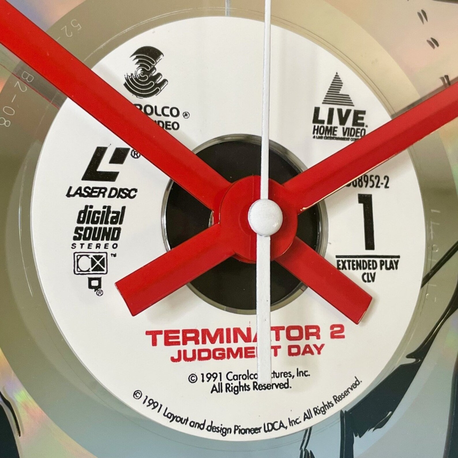 Terminator 2: Judgement Day Laser Disc 15" Wall Clock - Disc 1, T2 ...