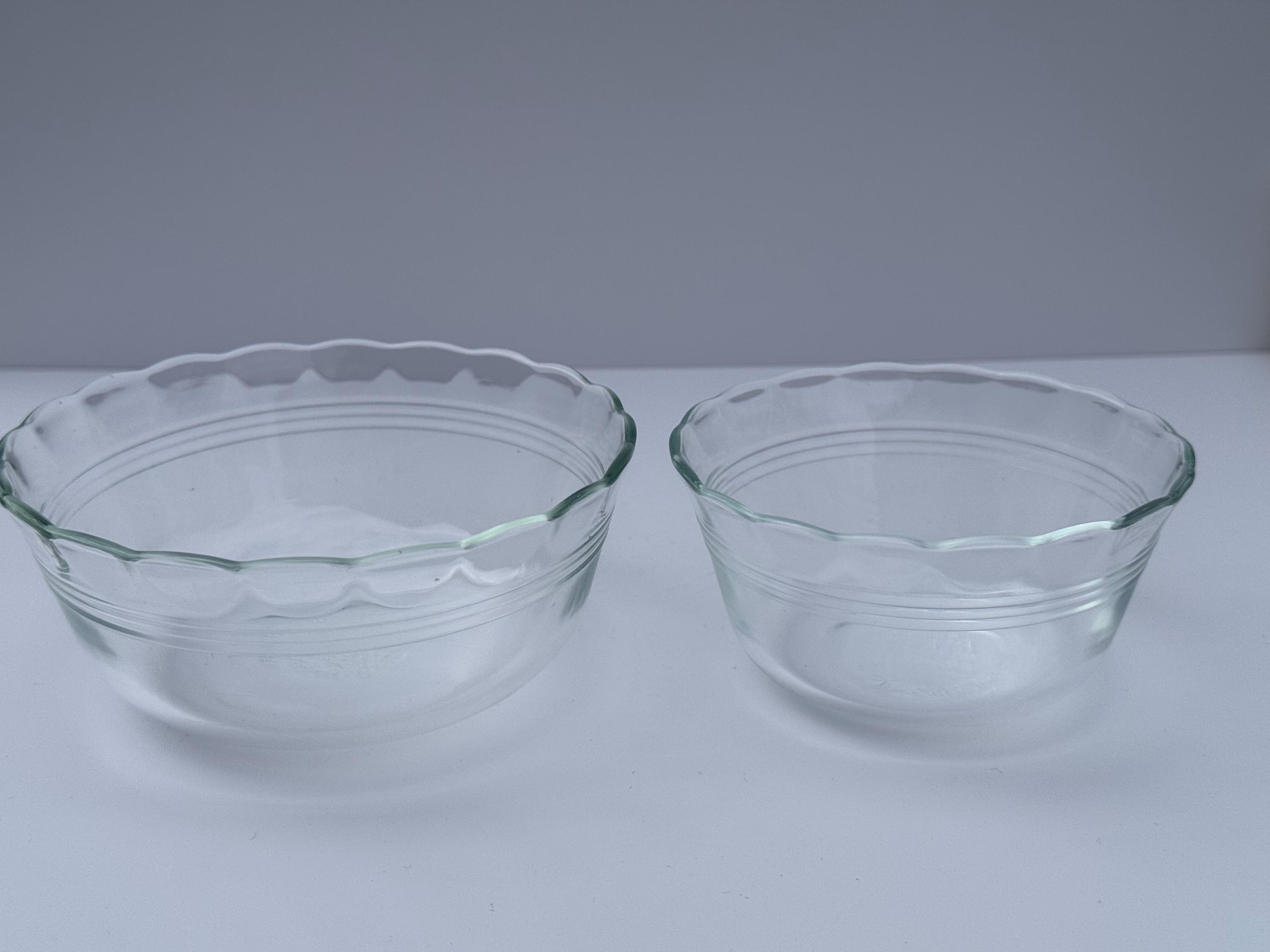 Set of 8 Vintage Pyrex Clear Glass Bowls – 4 Custard (6 Oz) & 4 Dessert ...