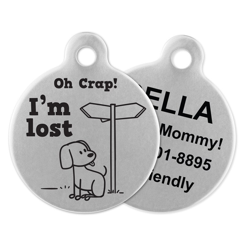 Funny Dog Tag - Etsy