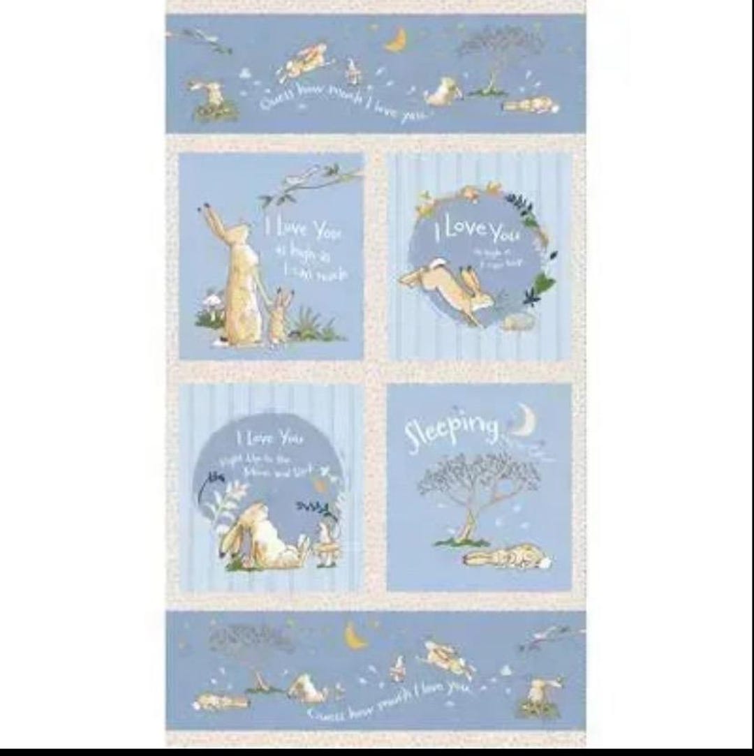 Guess How Much I Love You, Cotton Fabrics and Panels - Etsy