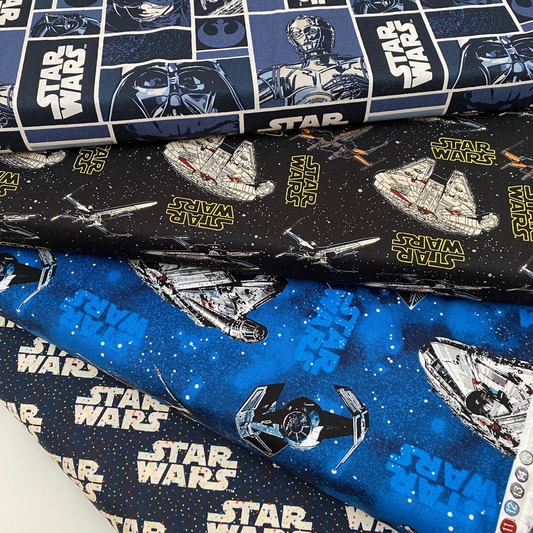 Star Wars Cotton Fabric Bundles, Quilting, Dressmaking Fabric, 44” Wide ...