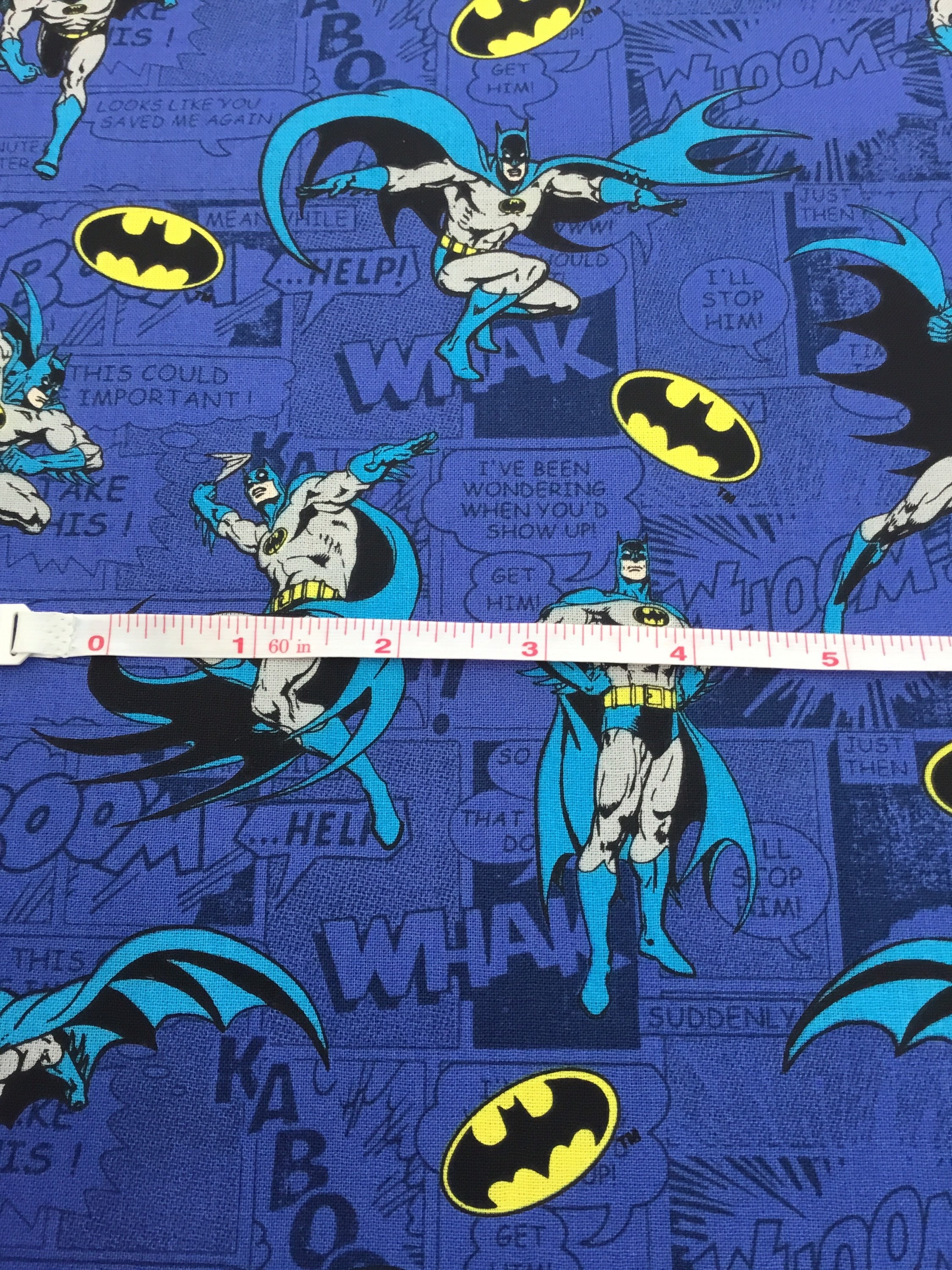 Batman Cotton Fabrics Rope Batman Logo Logo Overlay | Etsy