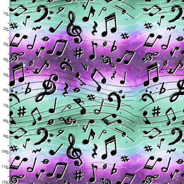 Music Fabric - Etsy