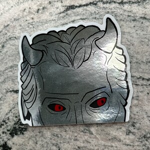 Nameless Ghoul Peeker Car Sticker - Etsy