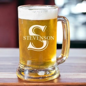 Beer Mug Glass, Personalized Beer Mug, Engraved Beer Mug, Christmas ...