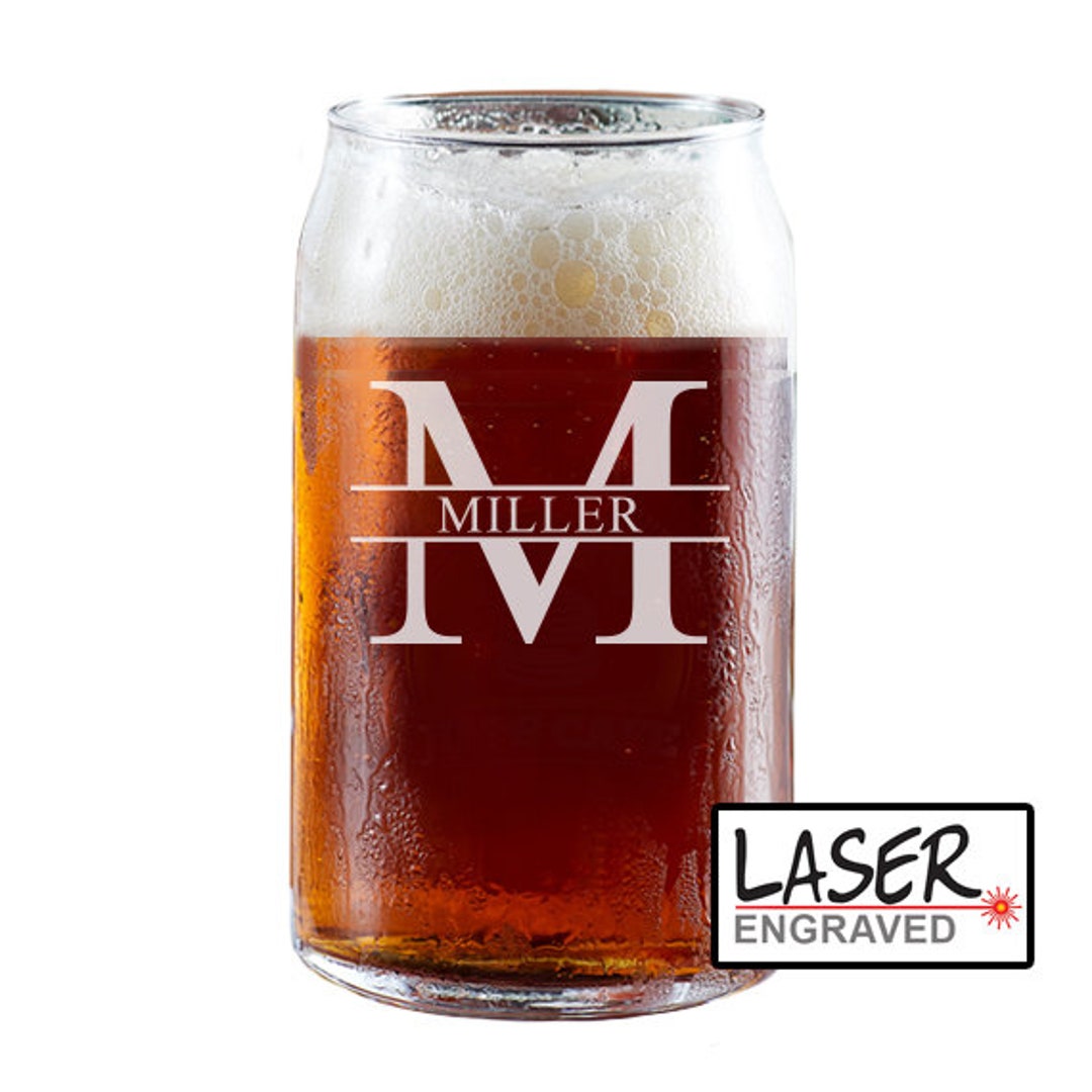 Personalized Beer Can Glass, Can Shaped Beer Glass, Beer Glass, Iced ...