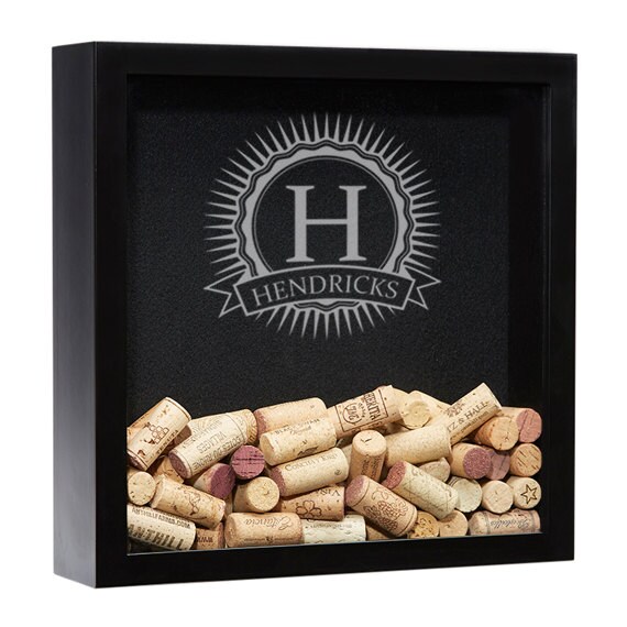 Personalized Wine Cork Shadow Box Wine Cork Holder Wine Cork - Etsy
