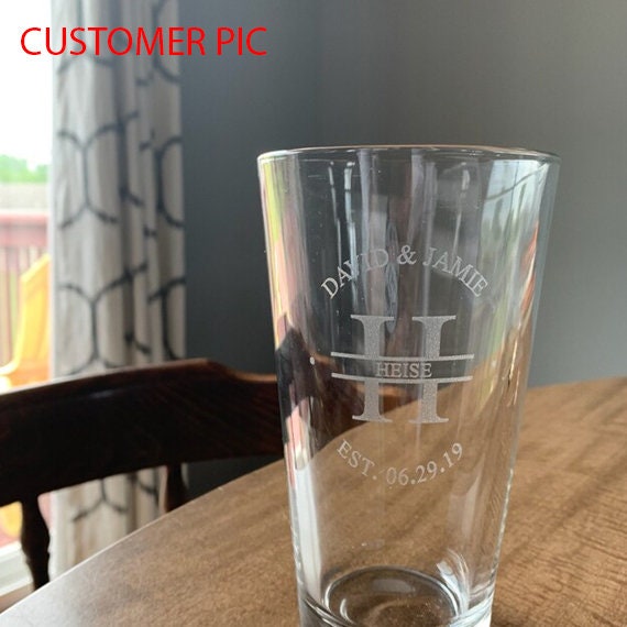 Personalized Pint Glass Personalized Beer Glass Custom Pint - Etsy