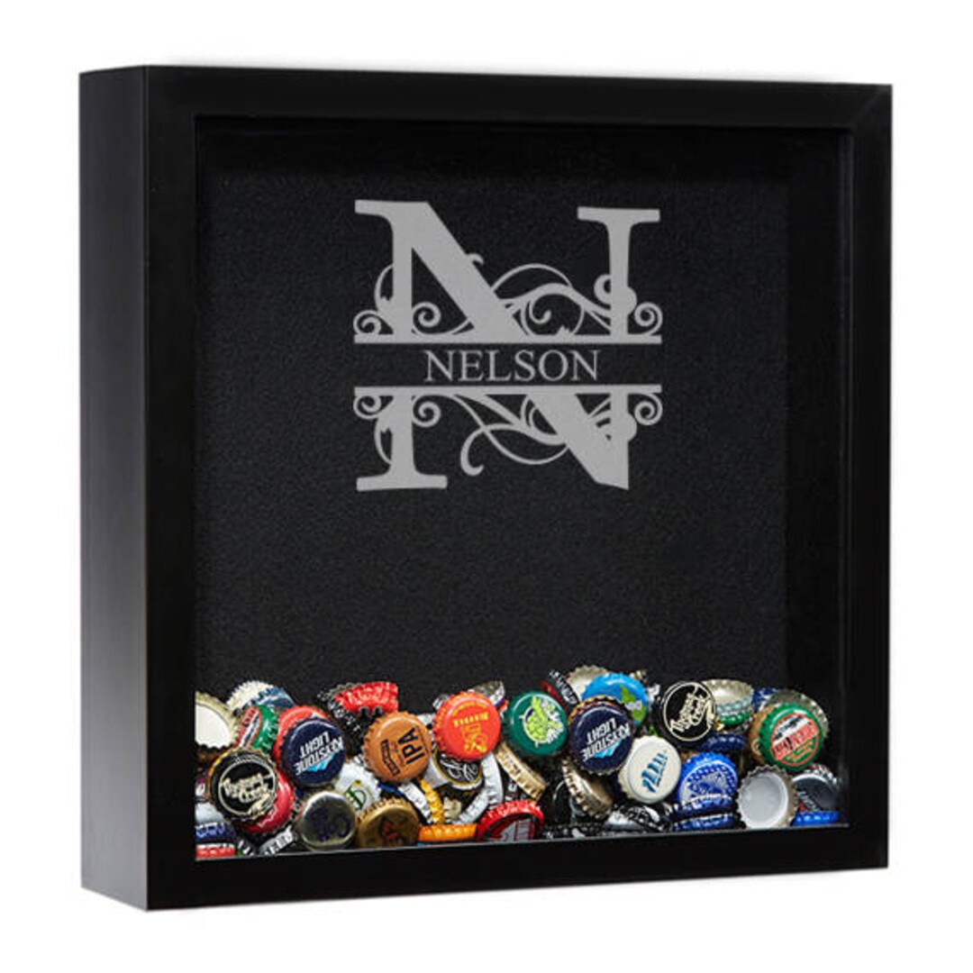 Beer Cap Shadow Box, Beer Cap Holder, Beer Shadow Box, Beer Cap Display ...