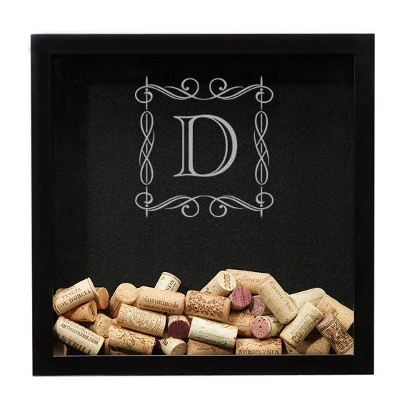 Personalized Wine Cork Holder Shadow Box Wine Cork Wine - Etsy