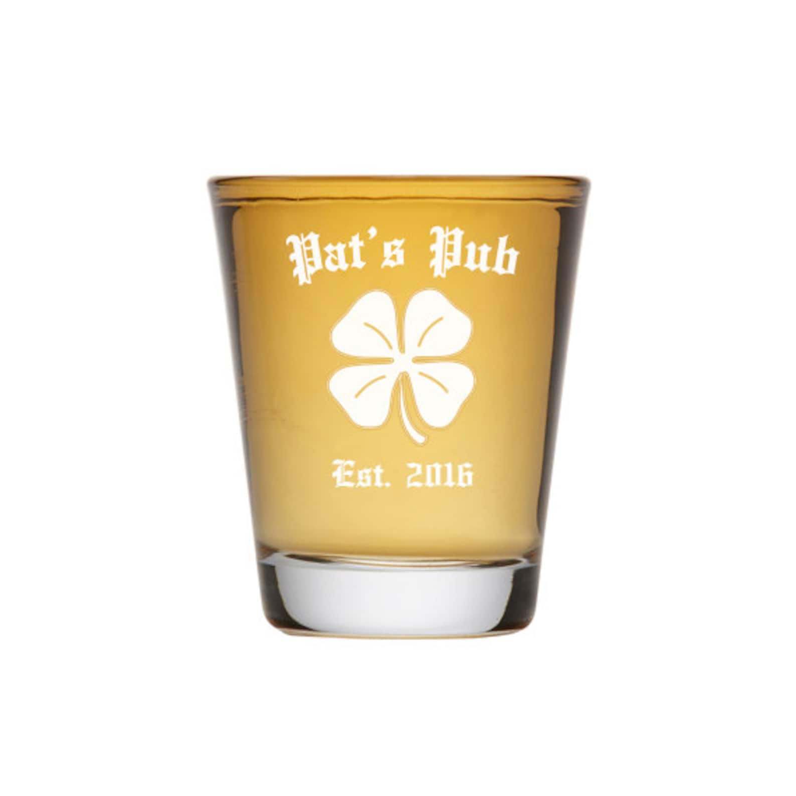 Shamrock Shot Glass Personalized Shot Glasses Engraved Shot - Etsy
