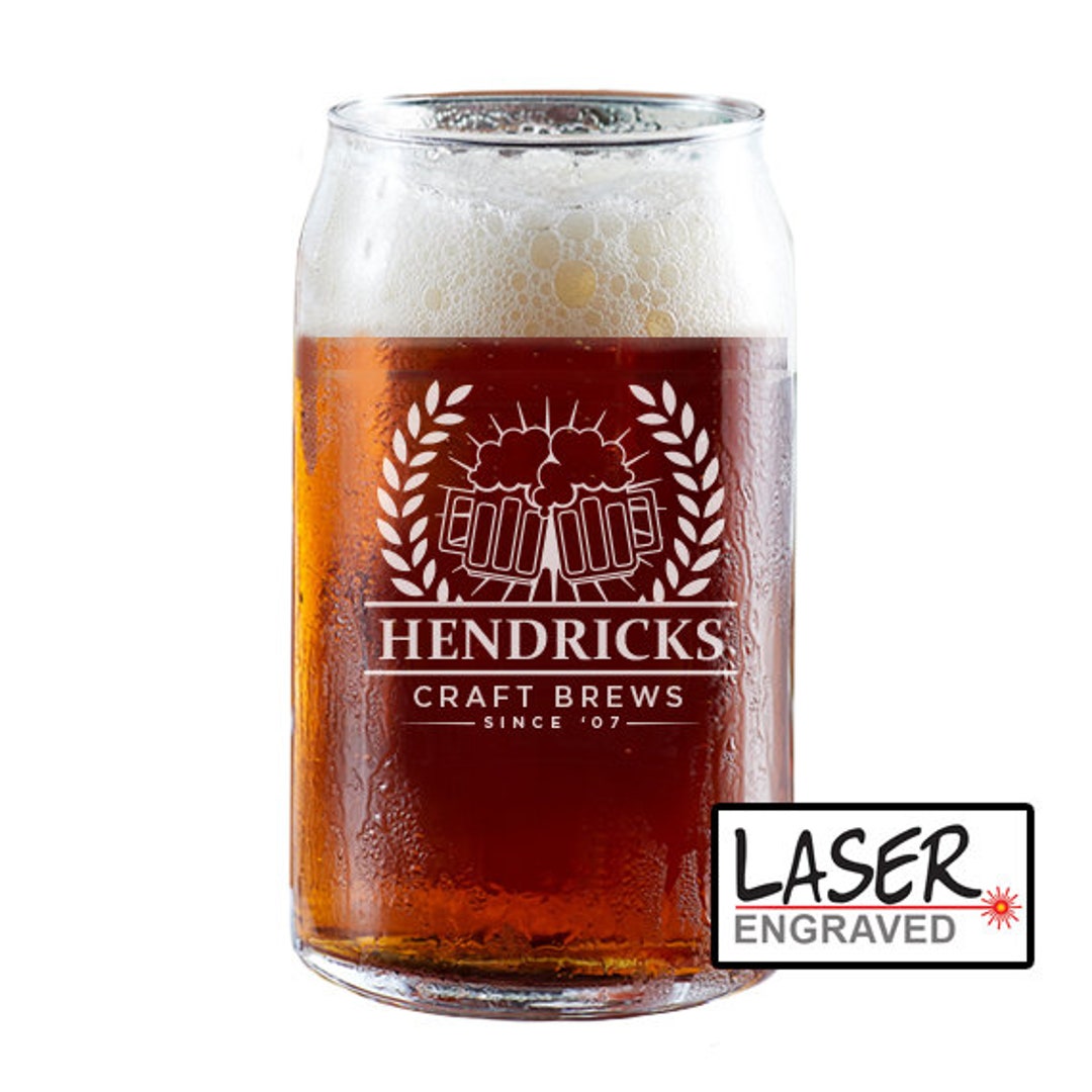 Personalized Beer Can Glass, Can Shaped Beer Glass, Beer Can Glass ...