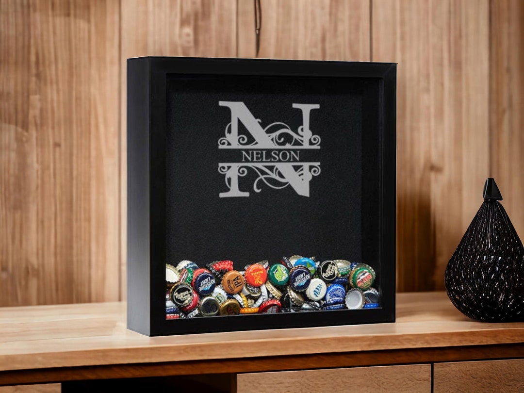 Beer Cap Shadow Box, Beer Cap Holder, Beer Shadow Box, Beer Cap Display ...