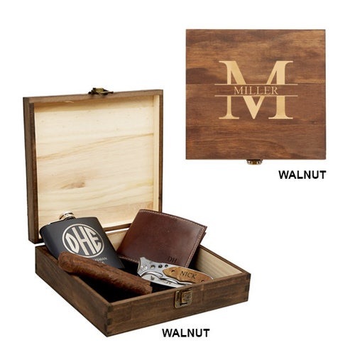 Rustic Cigar Box Groomsmen Cigar Box Best Man Gift Wooden - Etsy
