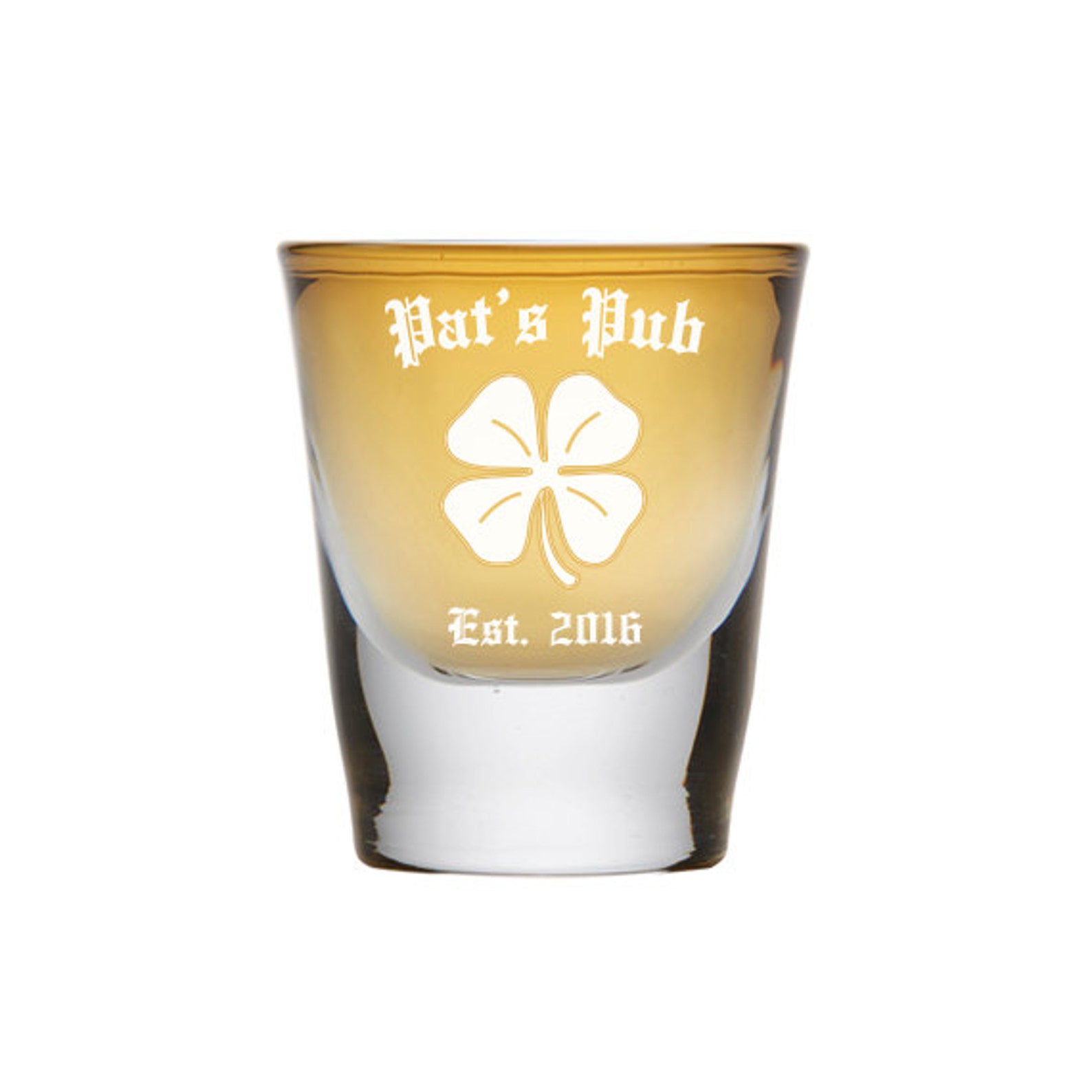 Shamrock Shot Glass Personalized Shot Glasses Engraved Shot - Etsy