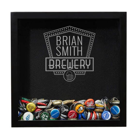 Beer Cap Shadow Box Personalized Beer Cap Holder Shadow Box | Etsy