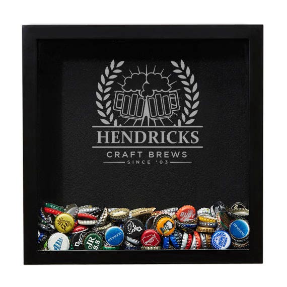 Bottle Cap Holder Beer Cap Shadow Box Beer Cap Holder Man - Etsy
