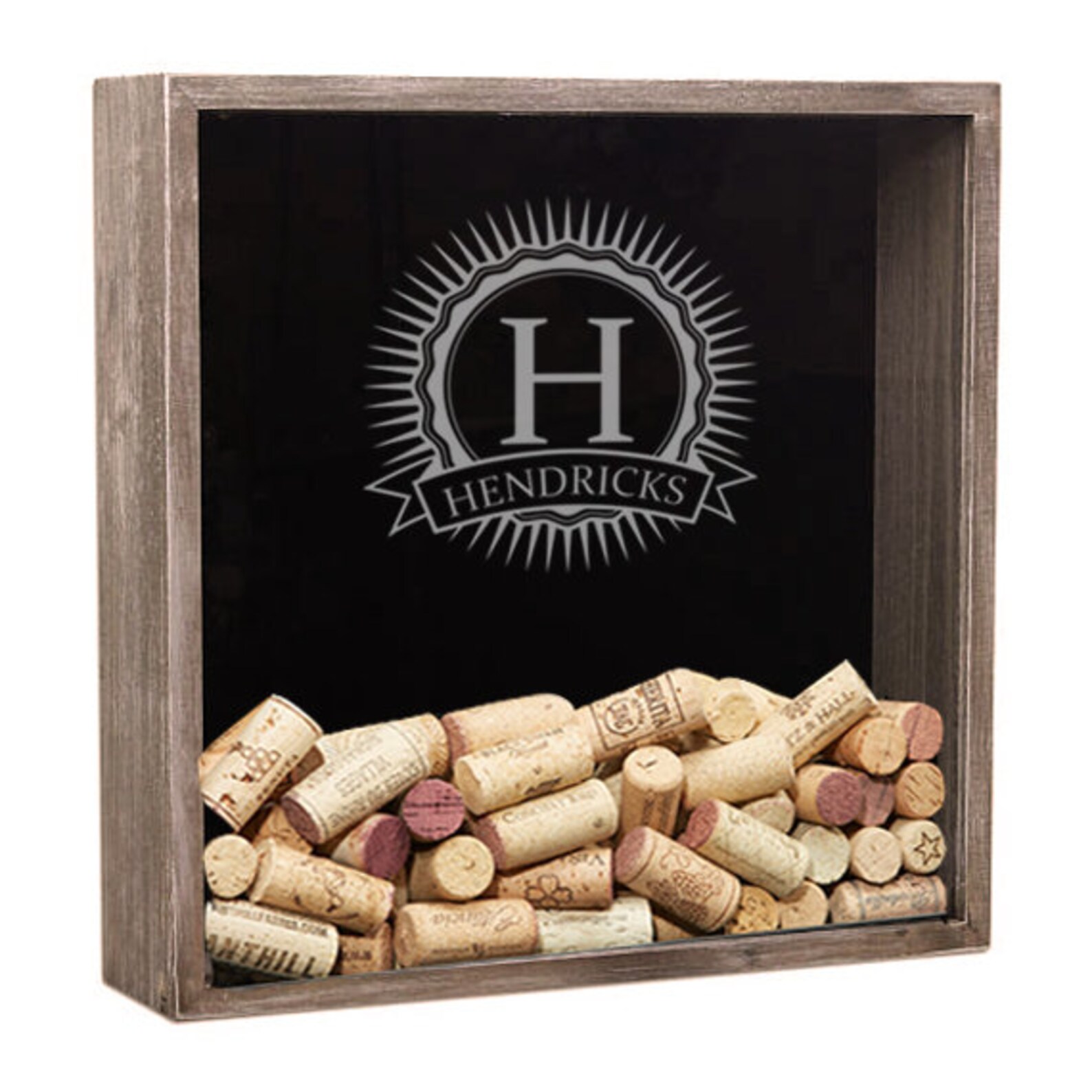 Personalized Wine Cork Shadow Box Wine Cork Holder Wine Cork | Etsy