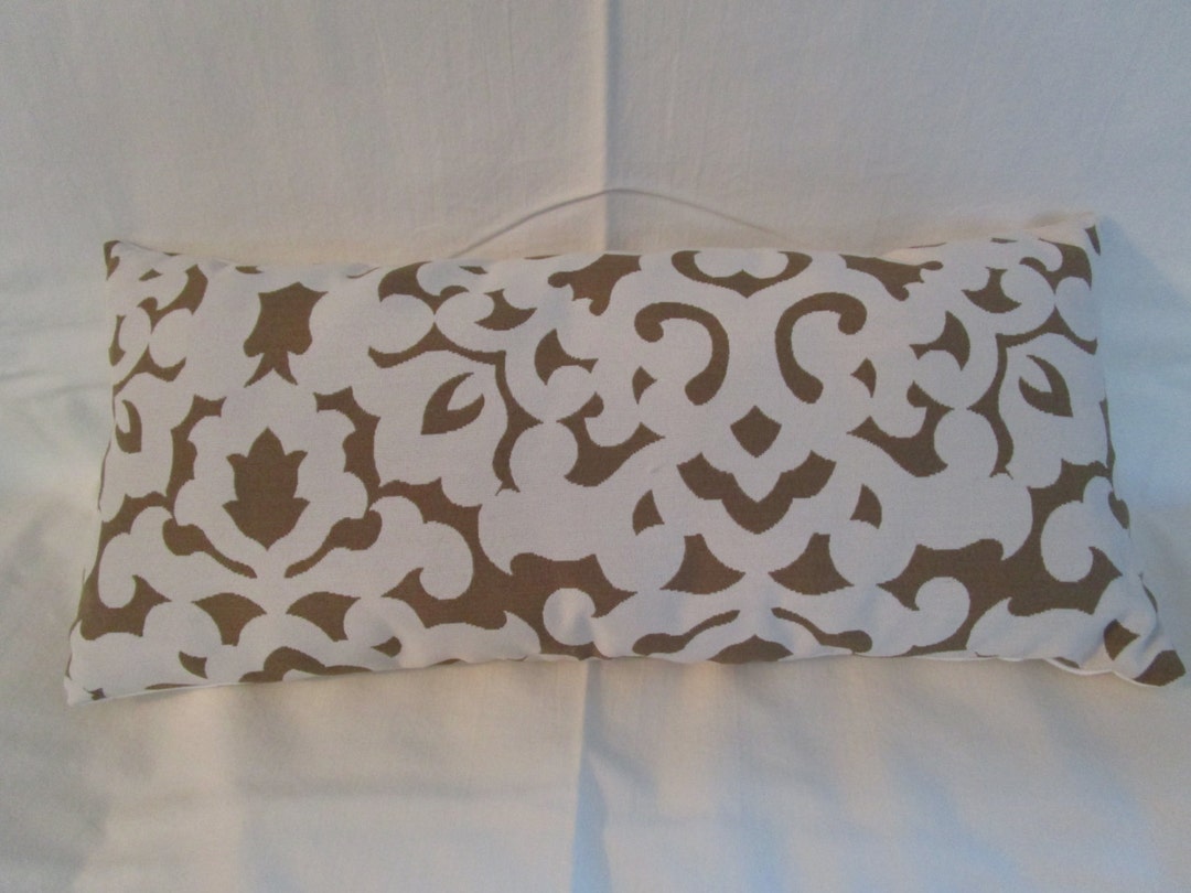 Beige & White Small Rectangular Pillow - Etsy