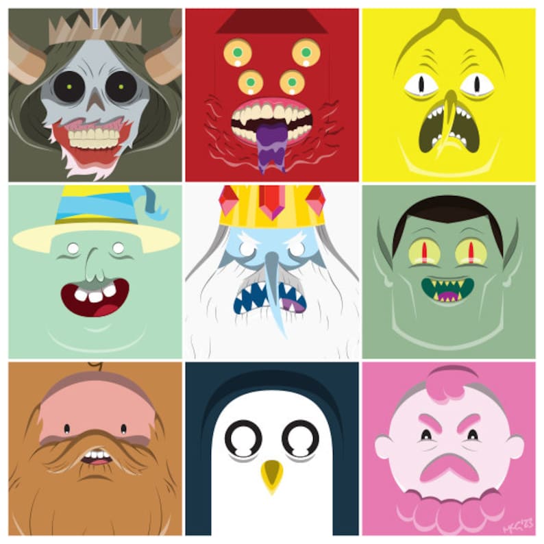 Adventure Time - Villains | Pop Culture Art Print | All Personally ...
