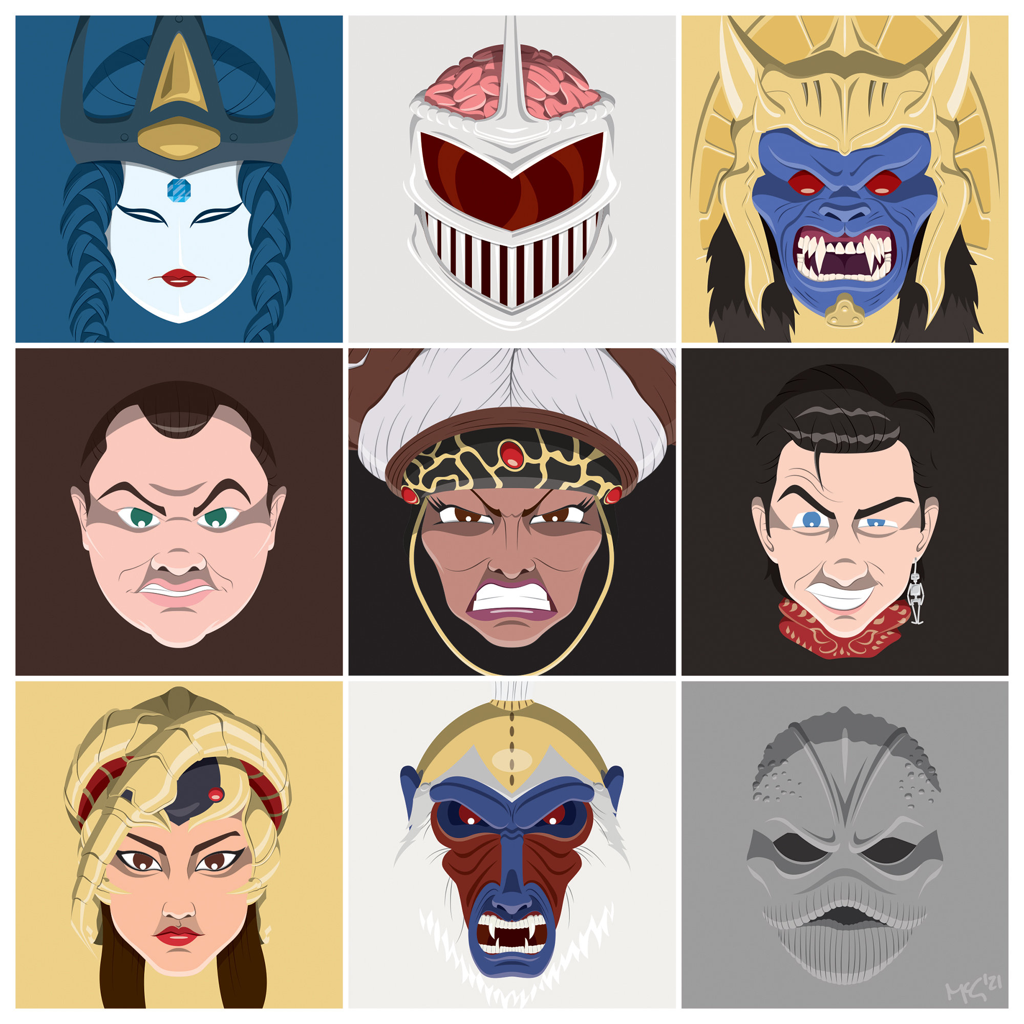 Power Rangers Villains List Characters In Mighty Morphin' Power