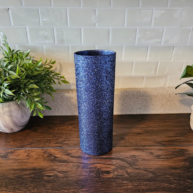 Navy and Silver Centerpiece - Etsy
