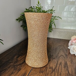 Sparkly Gold Glitter Vase, Wedding Decor, Party Decor, Birthday, Home ...