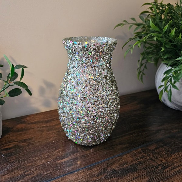 Glitter Vase - Etsy