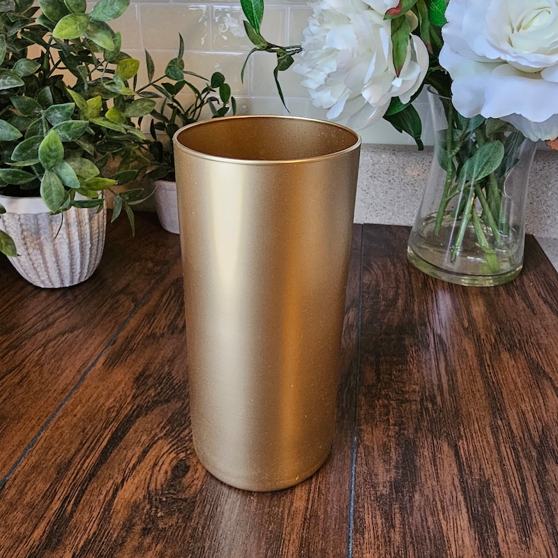 Gold Vase - Etsy